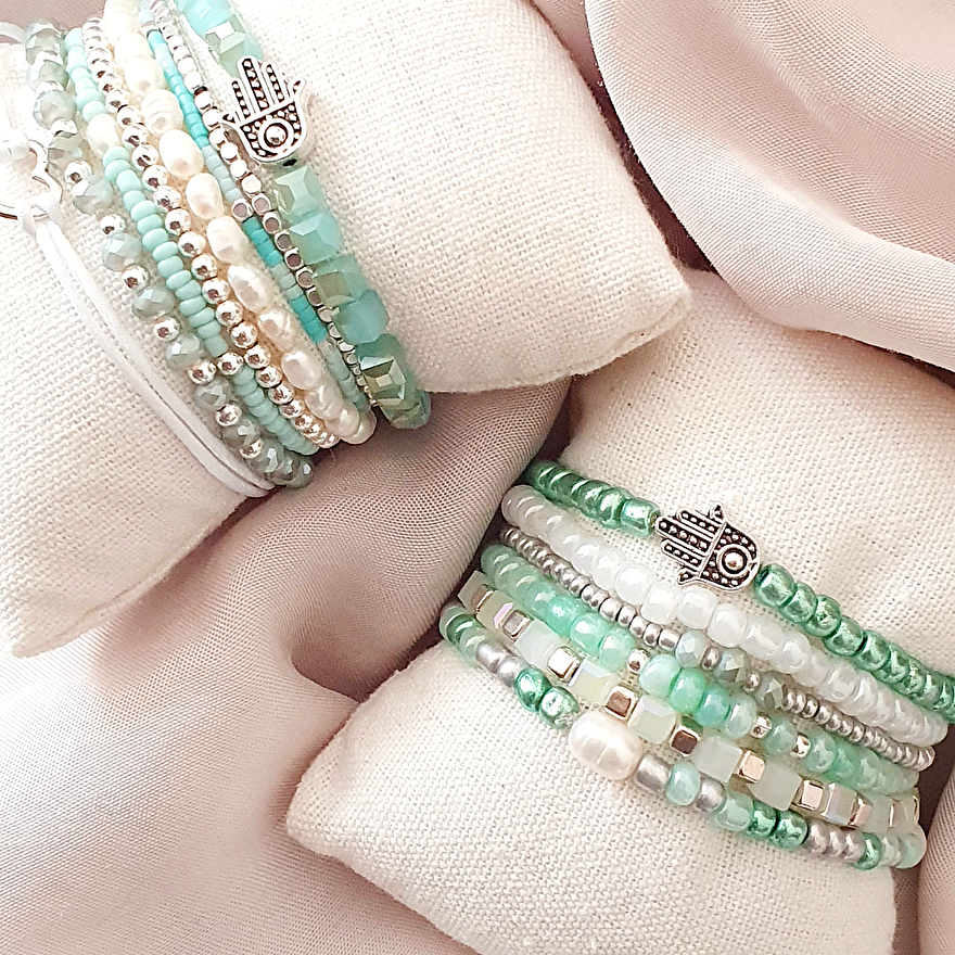 Spring time jewelry armbanden set | kralenstulpje.nl