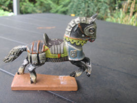 LINEOL Knight horse with armour, playrd condition, ridder paard met ...