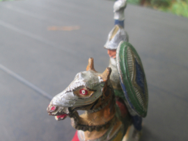 LINEOL Knight on horse. ridder op paard oud model goede staat. | Lineol ...