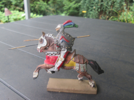 LINEOL knight on horse ridder op paard goede staat | Lineol ...