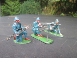 Quiralu 3 French soldiers with machine gun. 3 Franse soldaten bij ...
