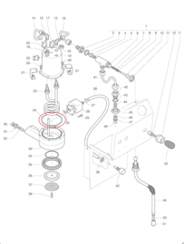 Boiler gasket ECM Casa IV | Spare parts ECM Botticelli | D.R. Trading B ...