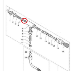 Closing gasket steamtap ECM Profi | Spare parts ECM Mechanika/Technika ...