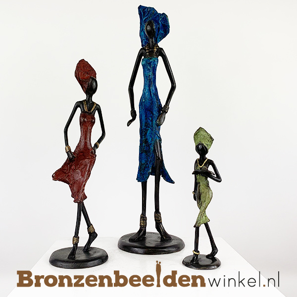 ᐅ Afrikaanse kunst | Unieke Afrikaanse beelden van brons | Kunst uit Afrika