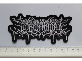 LORNA SHORE - BLACK/WHITE NAME LOGO | Patches | Riffs Merchandise