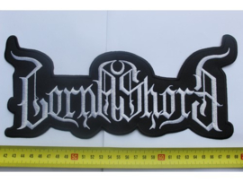 LORNA SHORE - BLACK/WHITE NAME LOGO | Backpatches | Riffs Merchandise