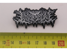 LORNA SHORE - WHITE/BLACK NAME LOGO ( FULL COLOR ) | Metal Pins | Riffs ...