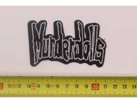 MURDERDOLLS - BLACK/WHITE NAME LOGO | Patches | Riffs Merchandise