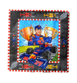 Formule 1 Max servetten 16 stuks 25cm | Formule 1 versiering feest ...