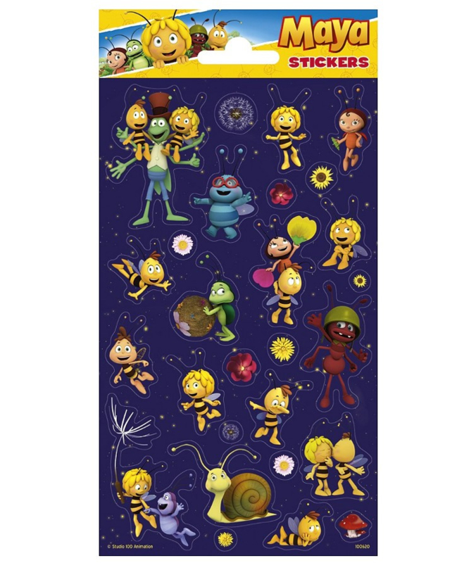Maya de bij stickervel | Maya feestartikelen | Feestwinkel Altijd Feest