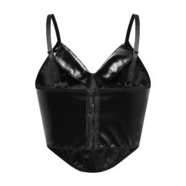 Sexy Wetlook Corset | Noir Moda